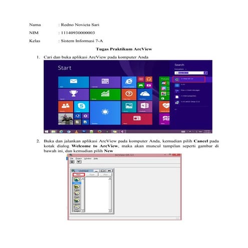 Tutorial Penggunaan ArcView | PDF