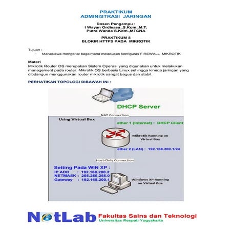 Prak8-blok https mikrotik | PDF