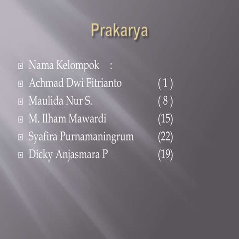 Prakarya | PPT