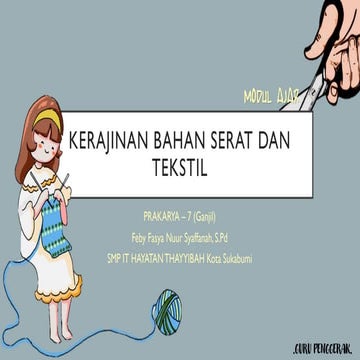 Modul Ajar Prakarya Kerajinan Kelas 9 Kurikulum Merdeka | PDF