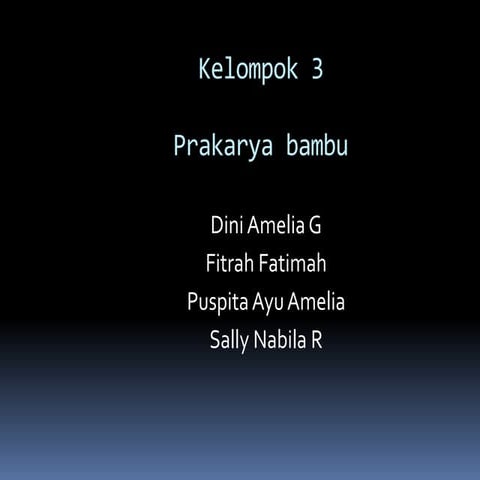 Kelompok bambu | PPTX