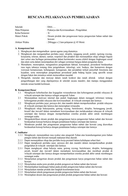 Rph pk tahun 5 | DOCX