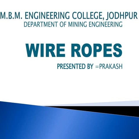 wire ropes | PPTX