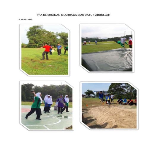 PRA KEJOHANAN OLAHRAGA SMK DATUK ABDULLAH 2019 | PDF