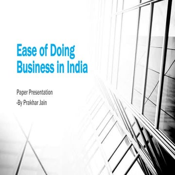 Doing Business in India | PPTX