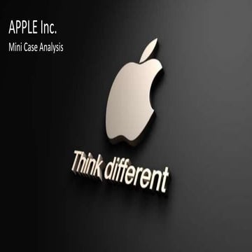 APPLE mini case Analysis | PPTX