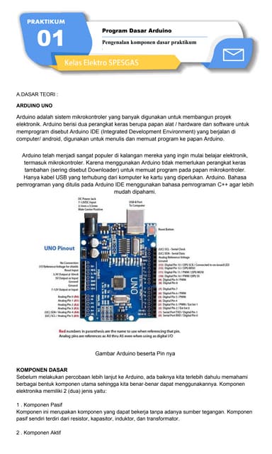Praktikum 1 Materi Komunikasi Dari Arduino Led Pdf