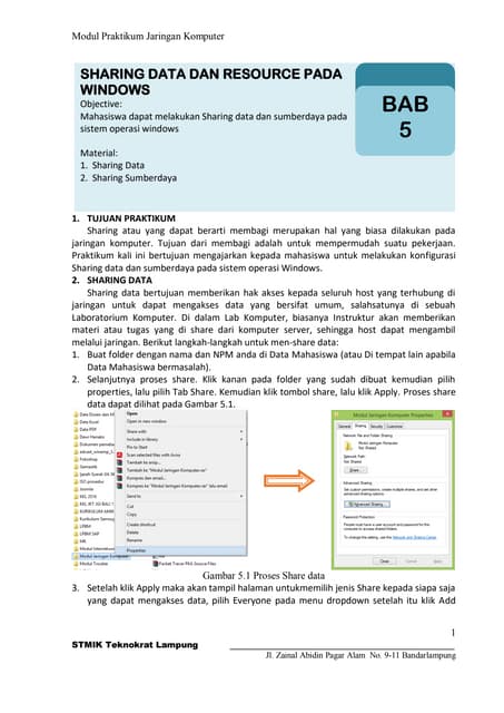 Sharing printer dan folder | PDF