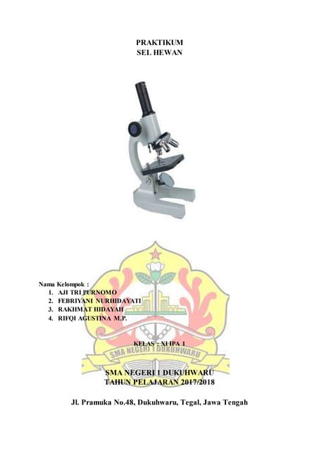 Laporan praktikum sel hewan dan sel tumbuhan | DOCX