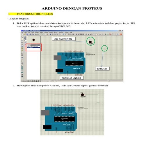Praktikum i arduino dengan proteus | PDF