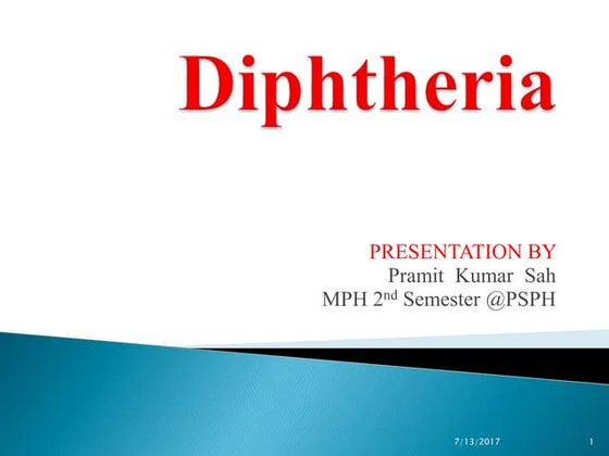 Diphtheria | PDF | Infectious Diseases | Diseases and Conditions