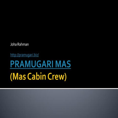 Pramugari mas | PDF