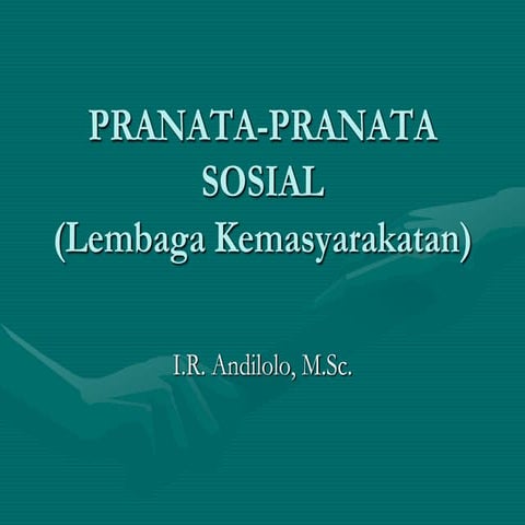 Pranata pranata sosial | PPT