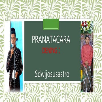 Pranatacara 1 | PPTX