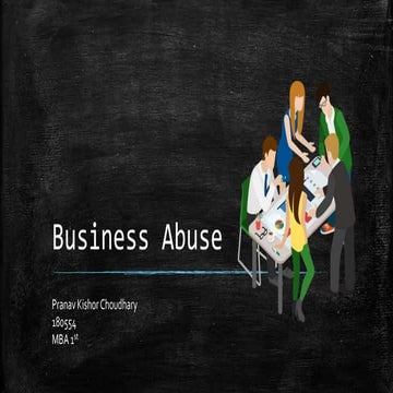 Business Abuse | PPT