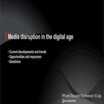 What is Media? Understanding Digital Disruption in 2016. | PPTX