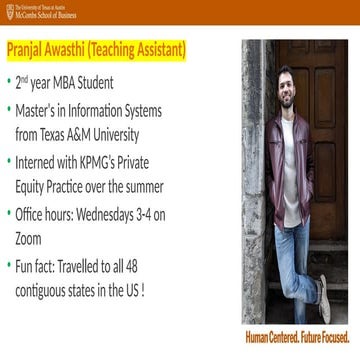 Pranjal Intro Slides for MBA classes Austin | PPTX
