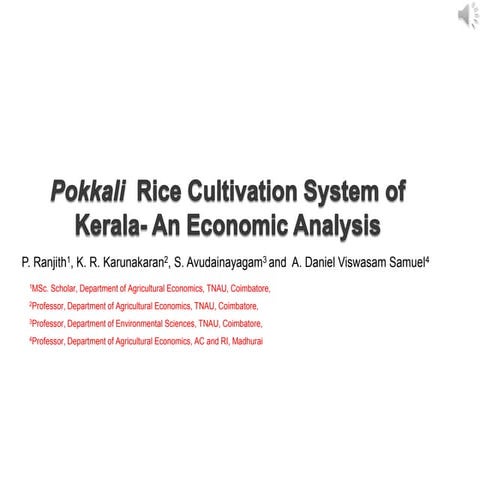 Pokkali ppt | PPTX