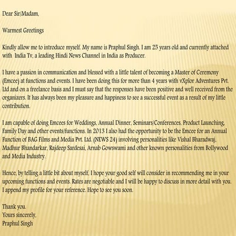 EMCEE PROFILE PROFILE | PPTX | Celebrity Families | Pop Culture