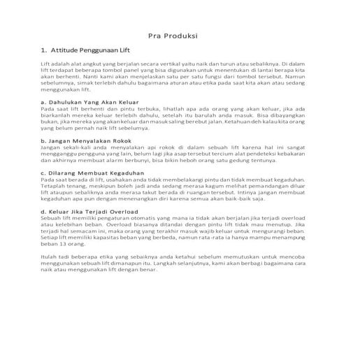 Pra Produksi | DOCX