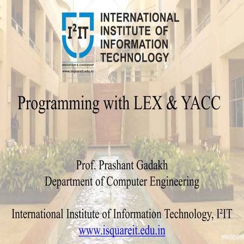 Programming With Lex And Yacc Ppt