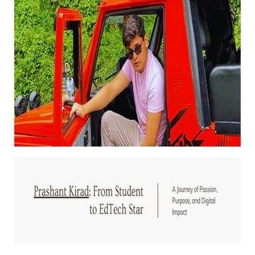 Prashant Kirad Biography – Journey, Career & Impact | PDF