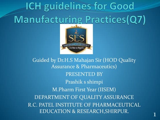 Good manufacturing practice (gmp) | PPT