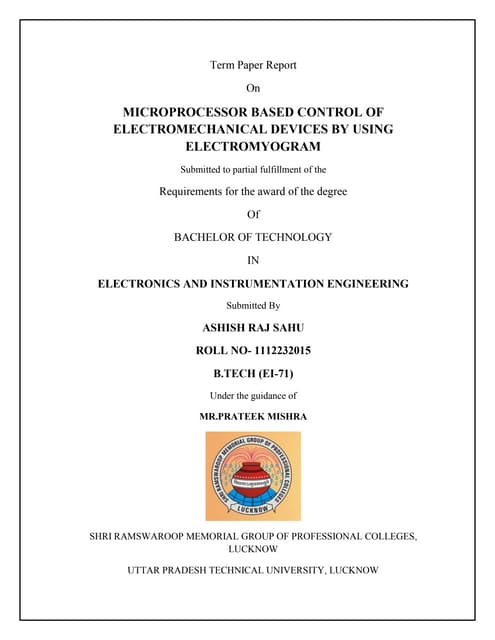 front page for topic seminar | DOCX