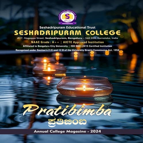Prathibimba 2024 - Annual College Magazine | PDF