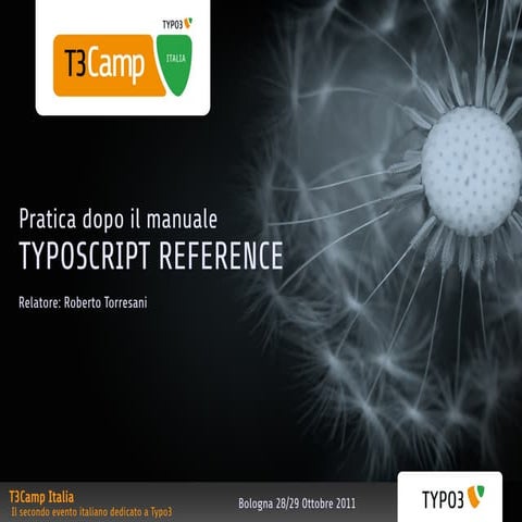 Pratica dopo il manuale Typoscript Reference | PPT