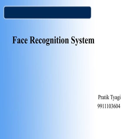 Facial Recognition Test A | PPTX