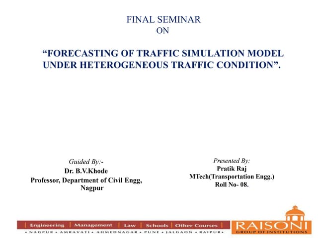 Traffic Forecasting Pptx Physics Science
