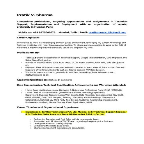 Pratik v Resume converted | PDF