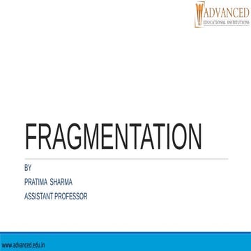 Pratima fragmentation | PPT