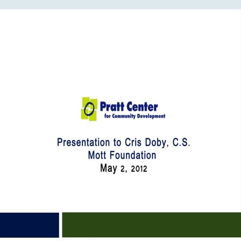 Pratt center presentation to charles stewart mott foundation | PPT