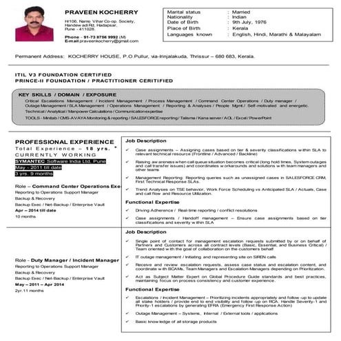 Praveen resume | DOCX