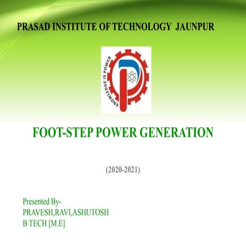 Footstep power generation using piezoelectirc sensor and arduino.pptx
