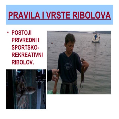 Pravila i vrste ribolova | PPT