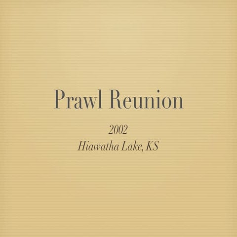 Prawl Family Reunion 2002 | PDF