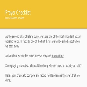 Prayer Checklist | PPT