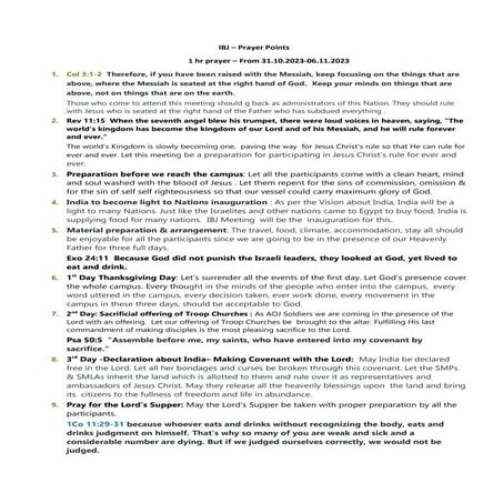 Prayer points for spiritual growth spiritual | DOCX
