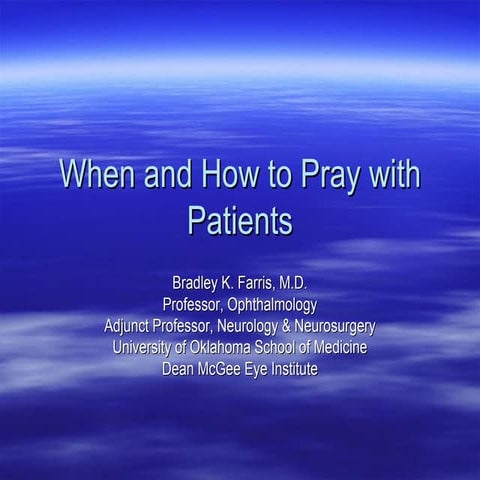 Praying With Patients | PPT