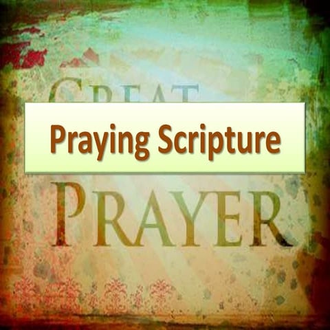 Praying Scripture | PPTX