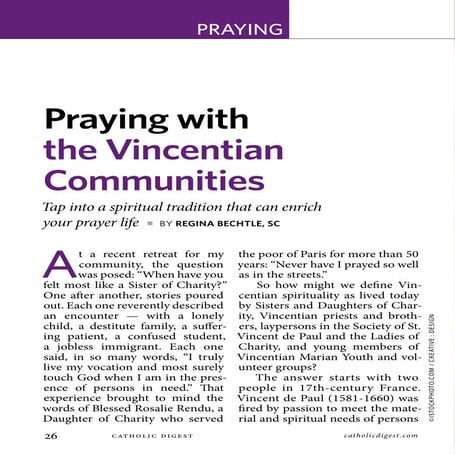 Praying with vincentian communities | PDF