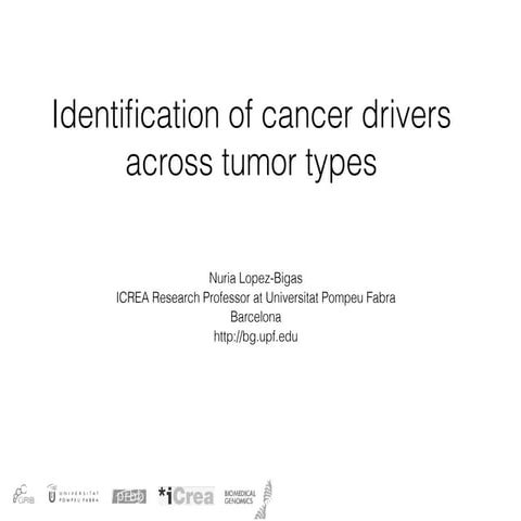 Identification of cancer drivers across tumor types | PDF