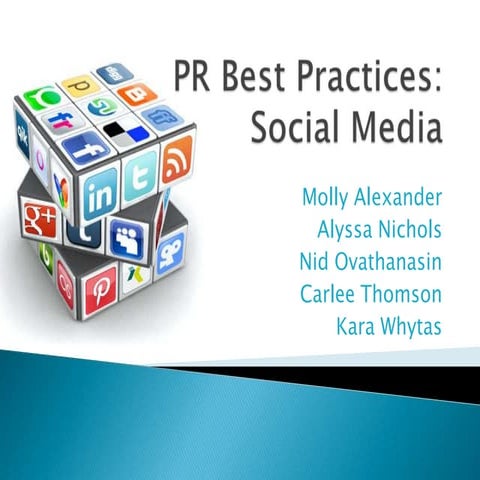 PR Best Practices: Social Media | PPT