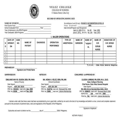 Professional Regualtion Commission form for nurses taking board exam | DOC