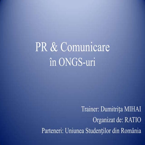 Pr & comunicare | PPT