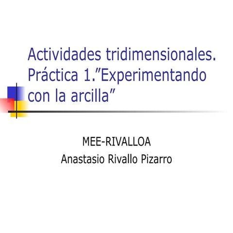 Práctica 1 arcilla | PPT