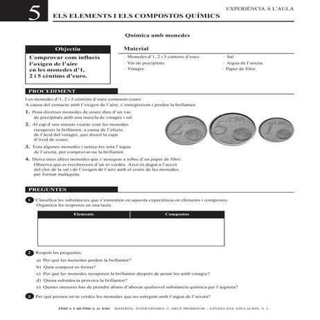 Pràctica.1 els elements i els compostos químics | DOCX